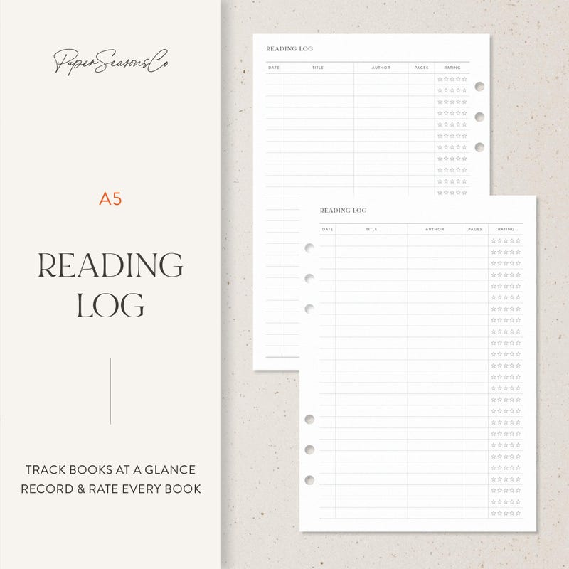 Genre Tracker A5 - Etsy