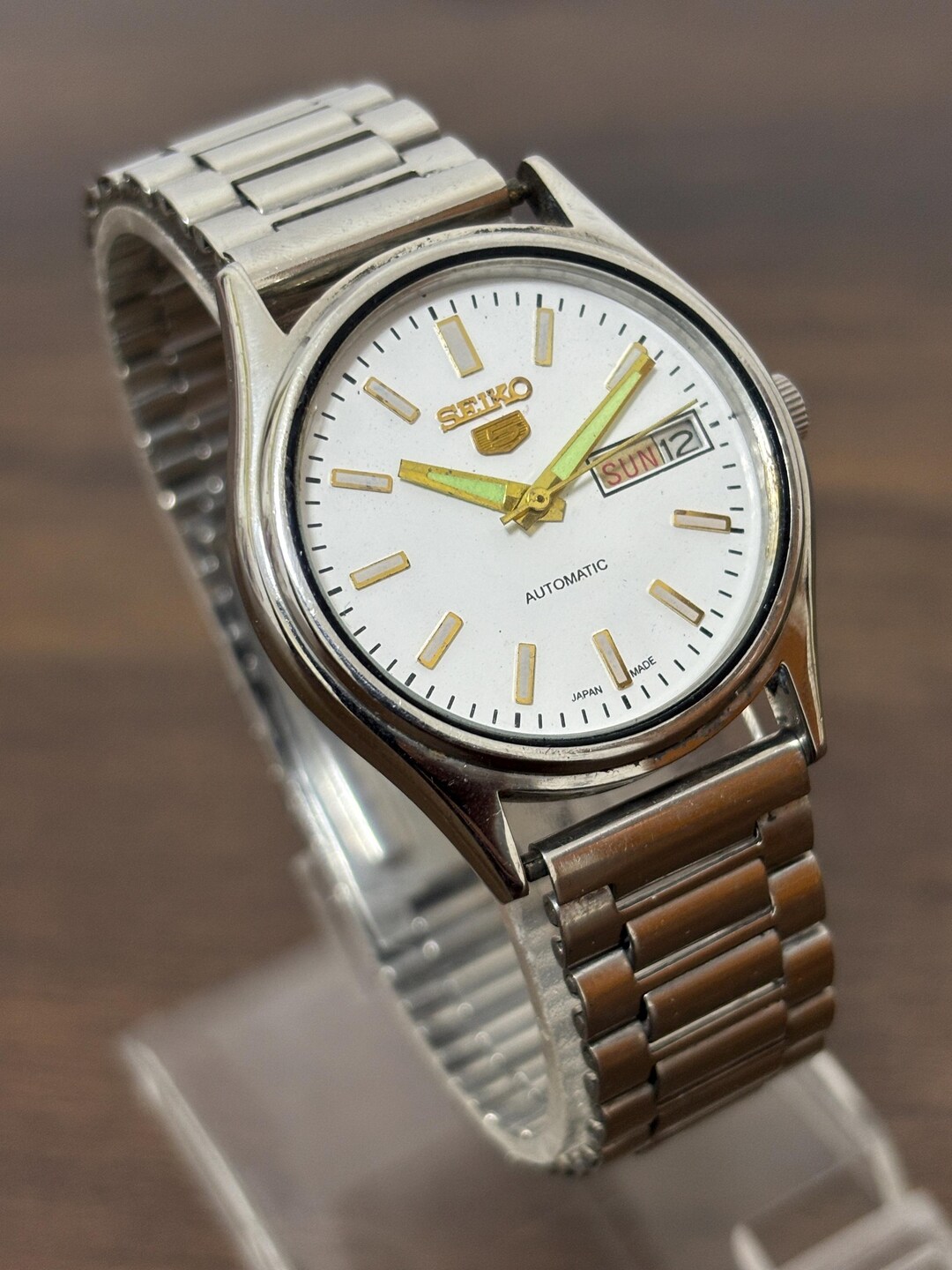 Vintage Seiko 5 Automatic Watch: Japan Made Working Men's Rare Wrist ...