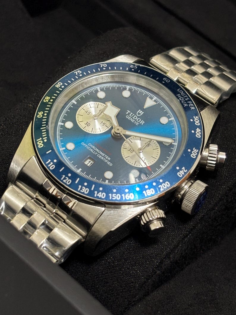 Vintage Tudor Geneva Stainless Steel Men's Watch - Preowned Swiss ETA ...