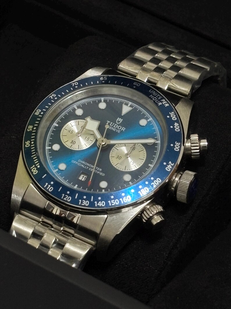 Vintage Tudor Geneva Stainless Steel Men's Watch - Preowned Swiss ETA ...