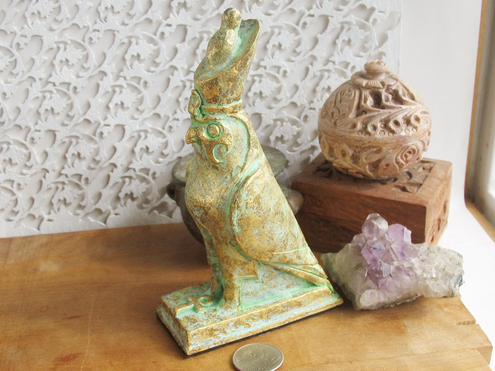 Horus / Heru Altar Statue - Horus the Elder - Egyptian Solar Deity, War ...
