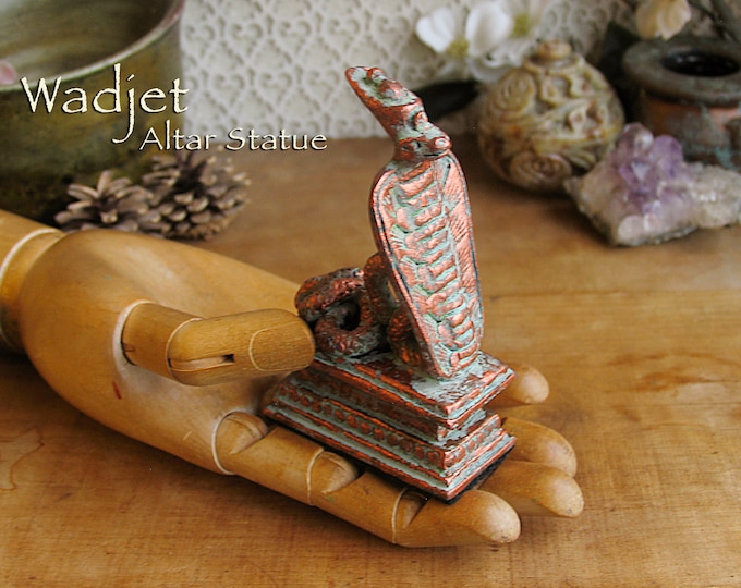 Wadjet Altar Statue Rearing Cobra Form Goddess of Childbirth, Protector ...