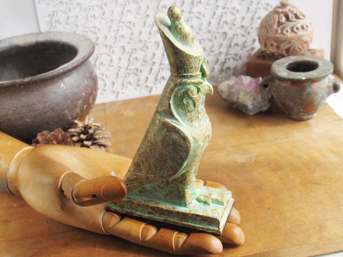 Horus / Heru Altar Statue - Horus the Elder - Egyptian Solar Deity, War ...