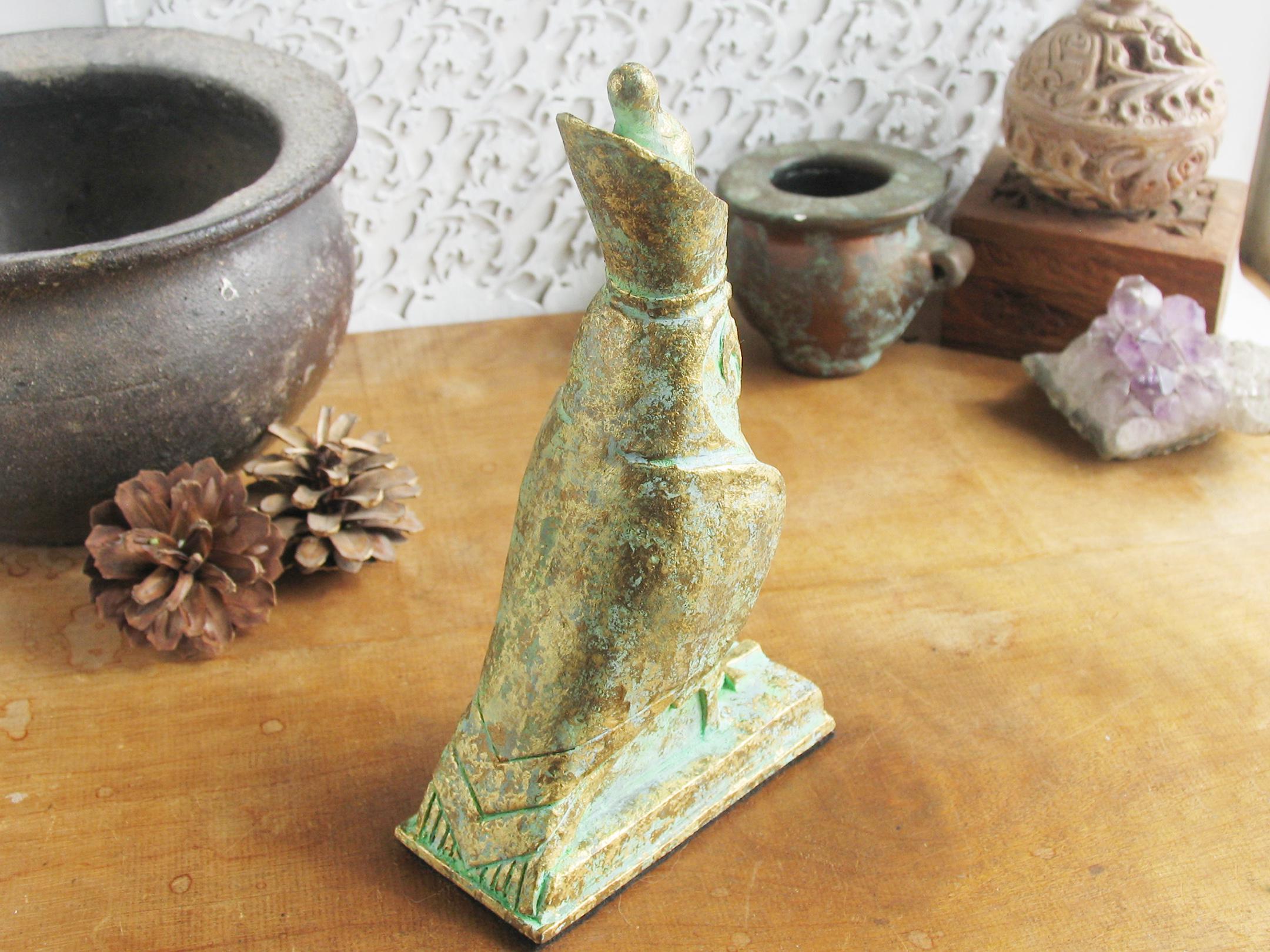 Horus / Heru Altar Statue - Horus the Elder - Egyptian Solar Deity, War ...