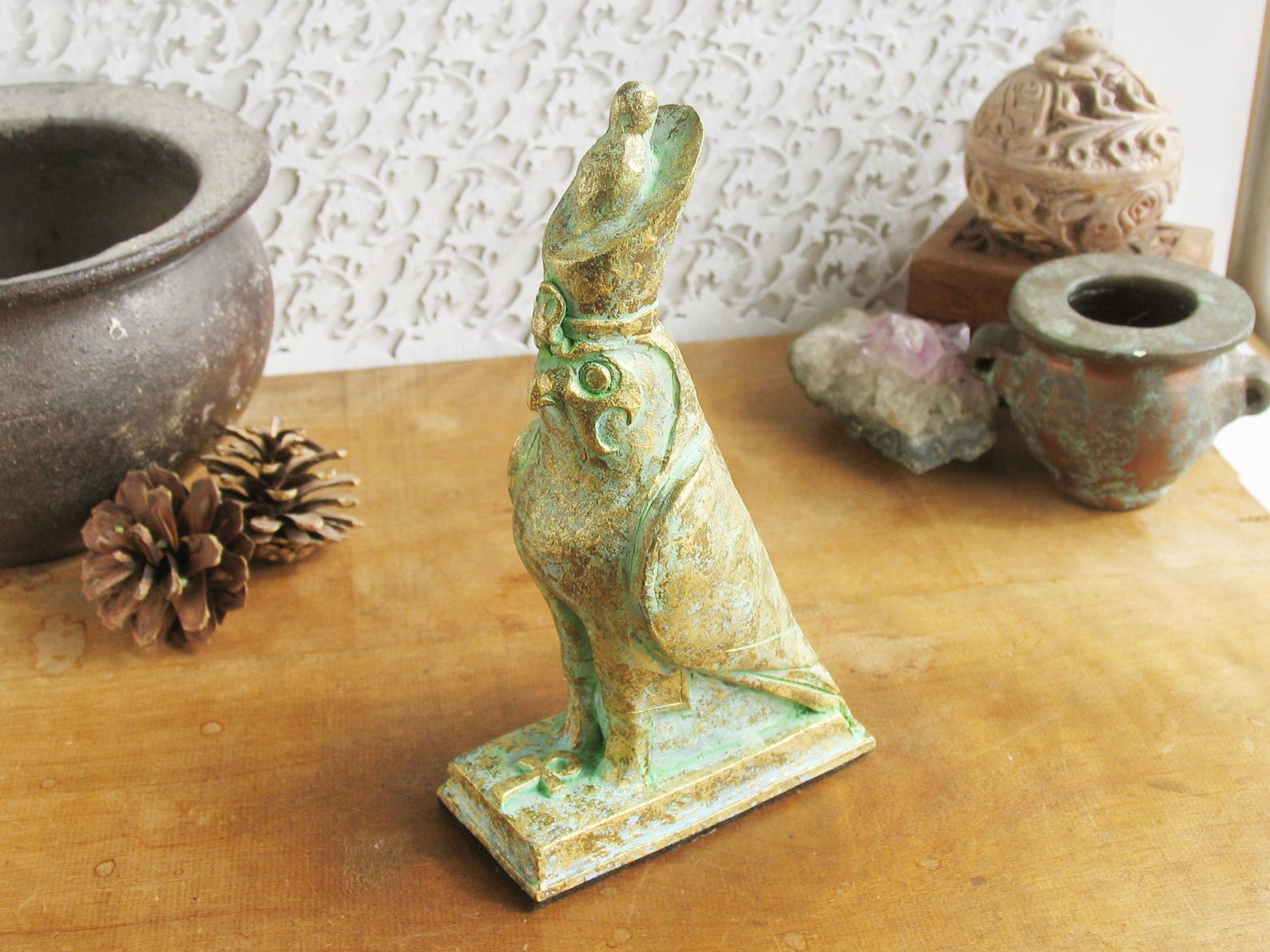 Horus / Heru Altar Statue - Horus the Elder - Egyptian Solar Deity, War ...