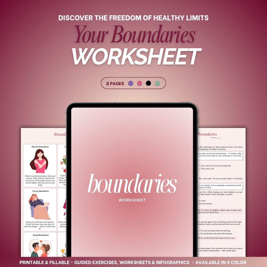 Boundaries Workbook | Stop People-pleasing, Set Limits and Assert ...