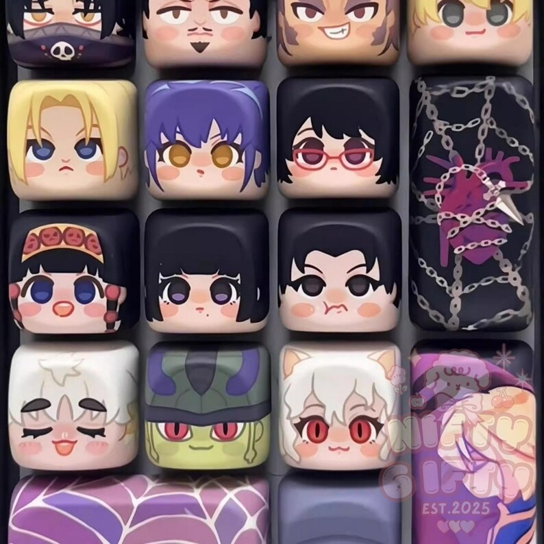 Hunter X Hunter 25pcs Chibi Character Custom Key Caps Mechanical ...