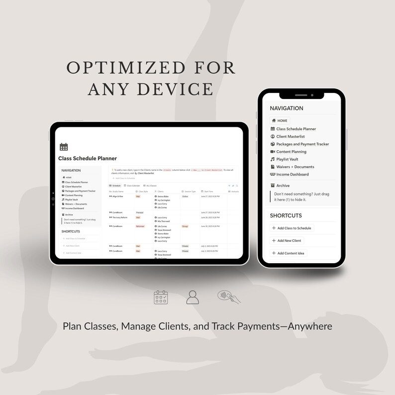 All-in-one Instructor Planner | Notion Template for Class Scheduling ...