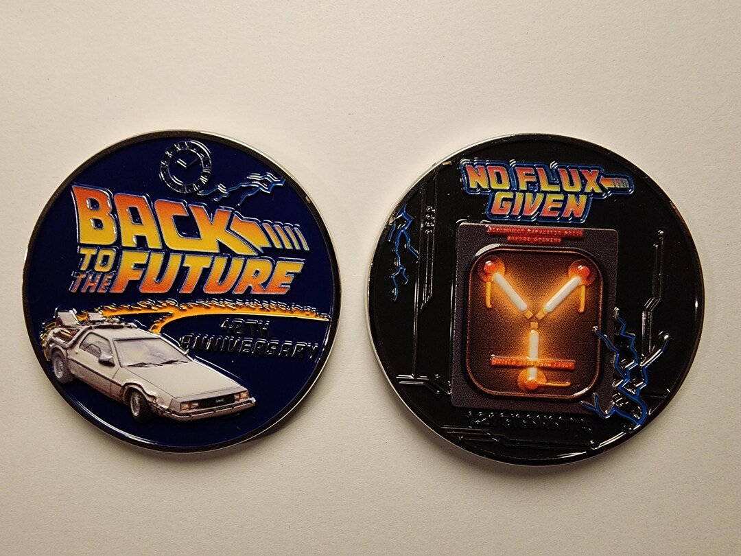 Back to the Future 40th Anniversary Commemorative "challenge Coin" - Etsy