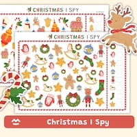 Christmas I Spy Activity; Printable Christmas Games for Kids; Winter I ...