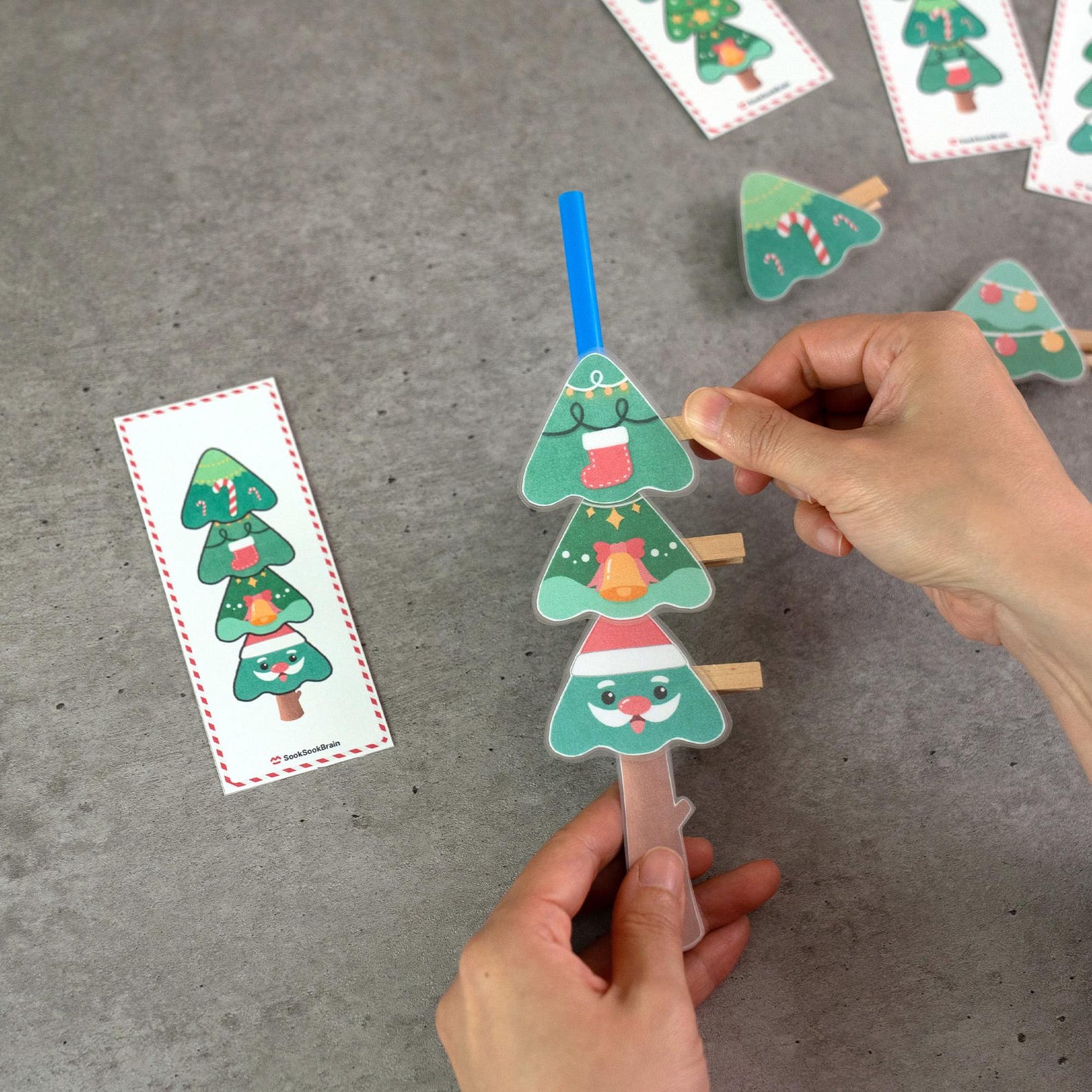Christmas Tree builder Activity, Printable PDF, Preschool & Pre-k, Fine ...