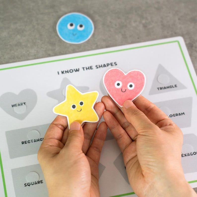 Shapes Matching Activity Printable PDF - Shape Sorting, Matching Game ...