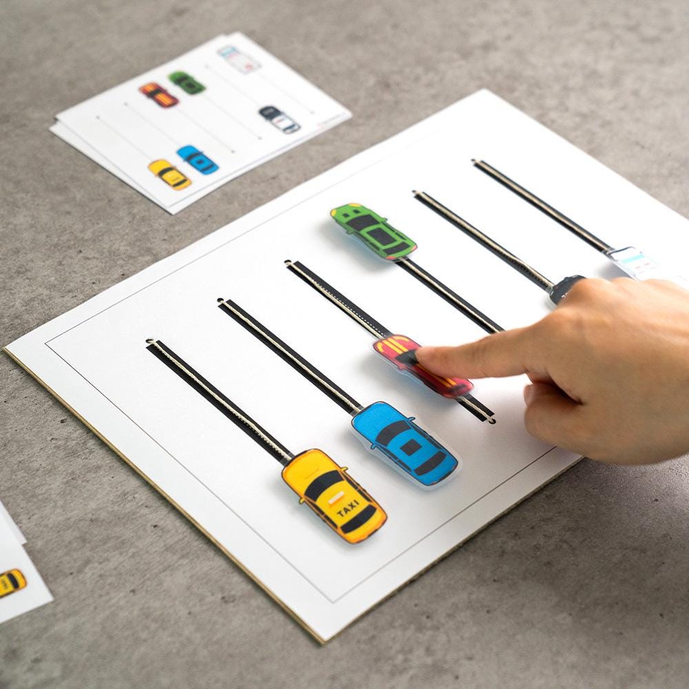 Car Line-up Matching Game - Fine Motor Skills, Homeschool Craft ...