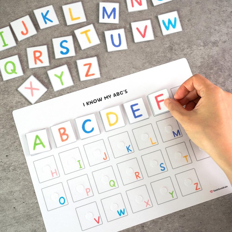 Alphabet Letter Matching Activity – ABC Learning Game, Montessori ...