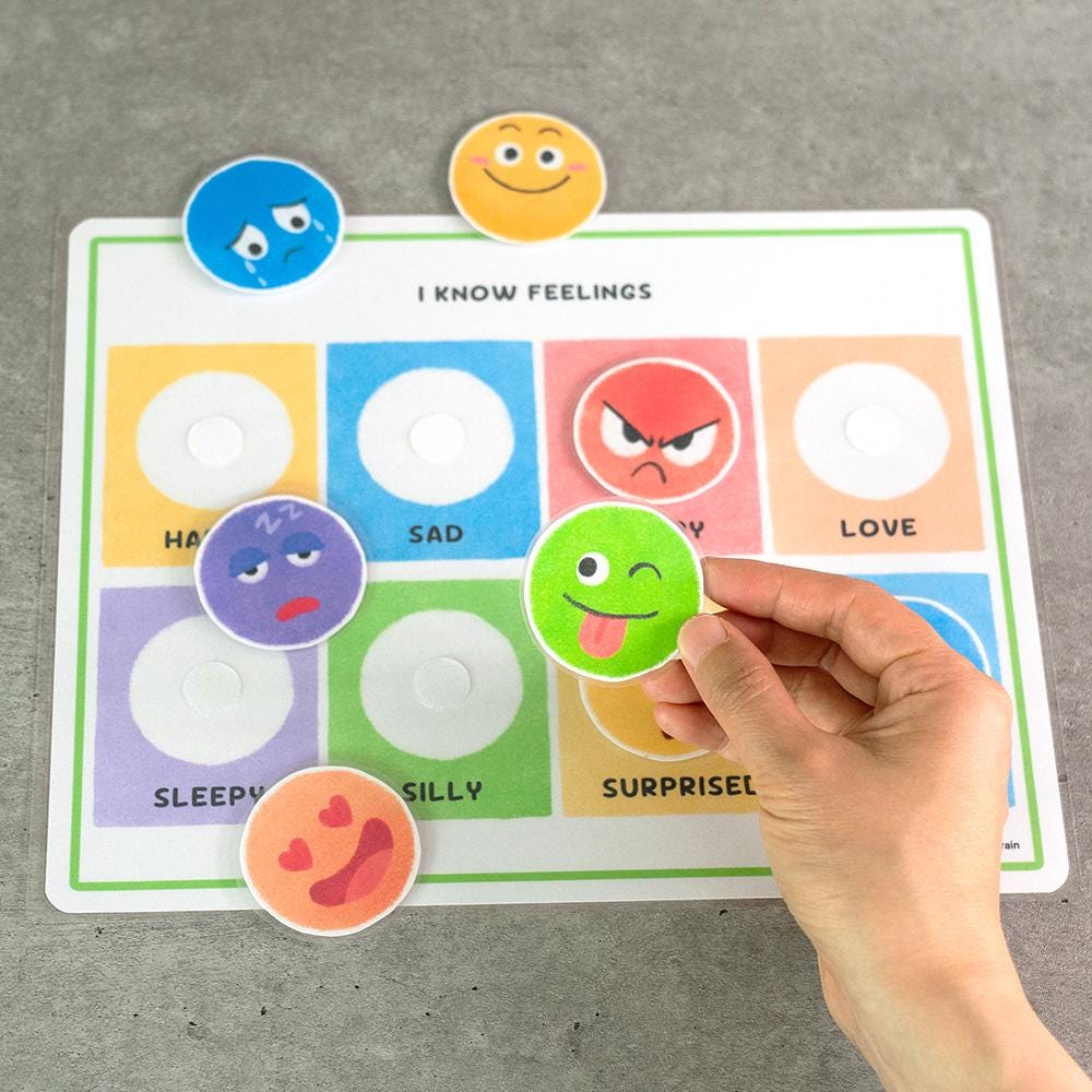 Emotion Face Matching Game - Printable PDF, Preschool Game, Toddler ...