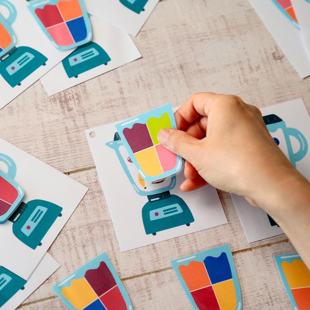 Smoothie Color Match Game – Printable Preschool Activity | Fine Motor ...