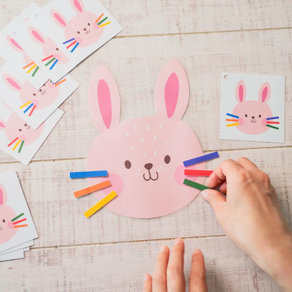 Bunny Whisker Matching Game - Fine Motor Skills, Color Sorting ...