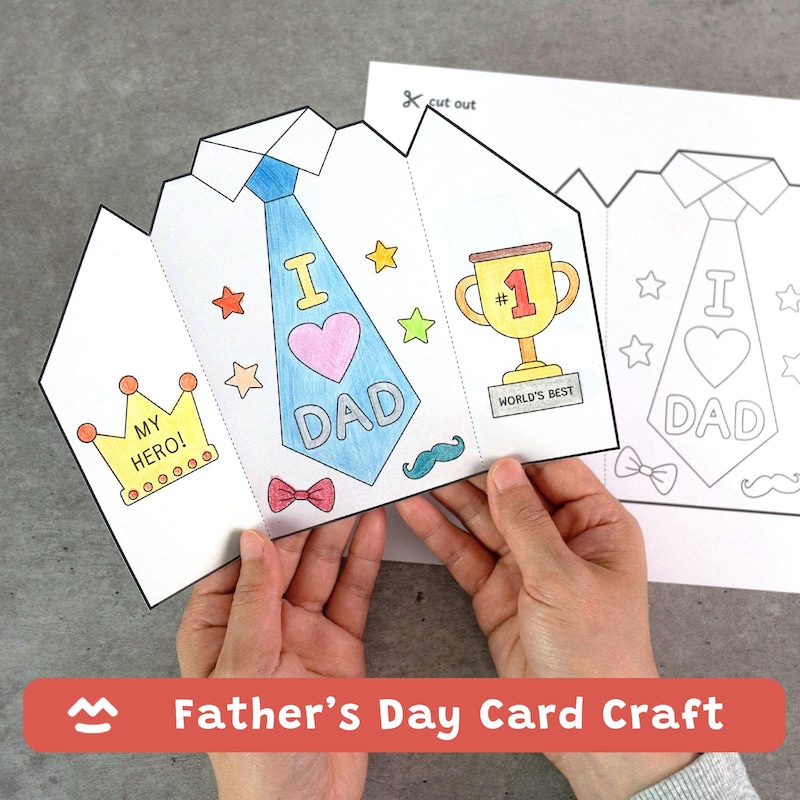 Printable Father Day Tie - Etsy UK