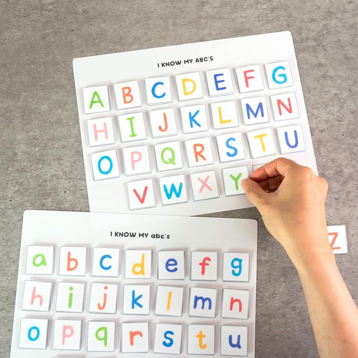 Alphabet Letter Matching Activity – ABC Learning Game, Montessori ...