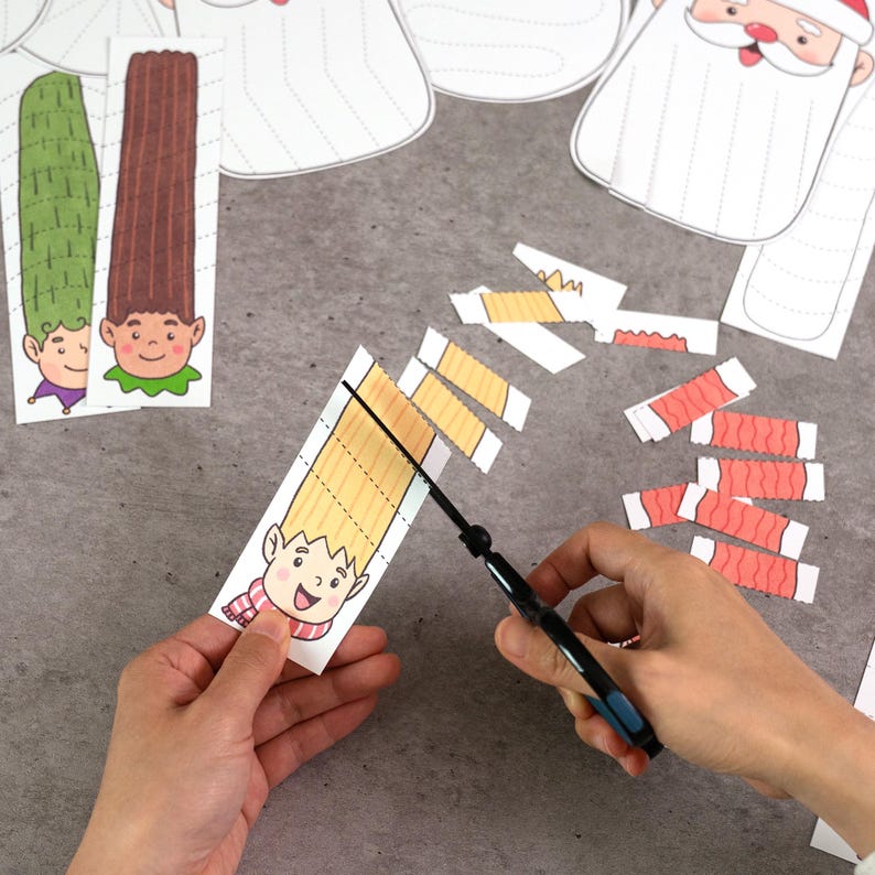Santa’s Beard Cutting Activity - Christmas Worksheet, Cutting Scissor ...