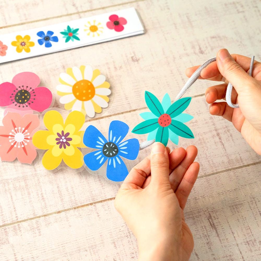 Printable Flower Matching Game - Fine Motor Skills, Color Sorting ...