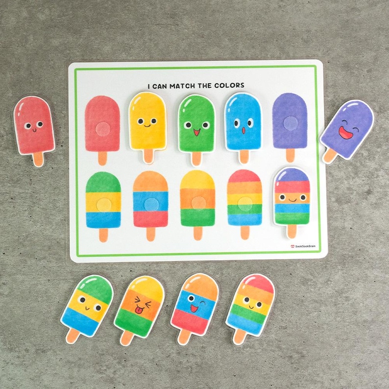 Ice Cream Color Matching - Printable Preschool Game | Toddler Learning ...