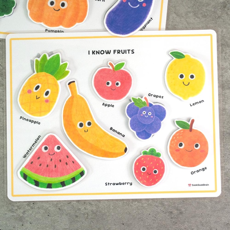 Fruits and Vegetables Matching Activity - Printable Preschool Game ...