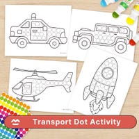 Dot Marker Coloring Pages: Fine Motor Skills Activity (42 US Letter ...