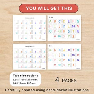 Alphabet Letter Matching Activity – ABC Learning Game, Montessori ...