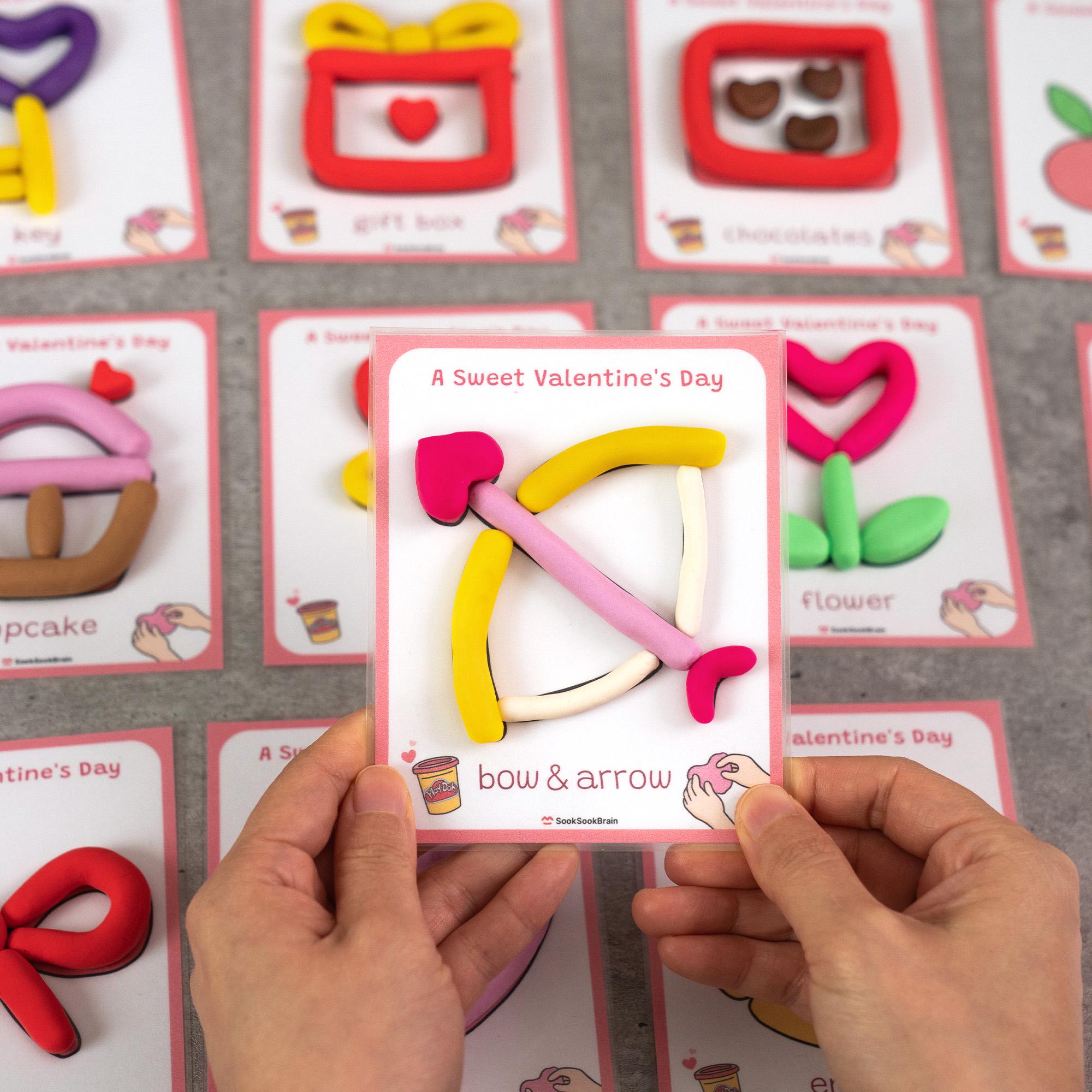 Valentine’s Day Play Dough Mats, Montessori Learning, Playdough ...