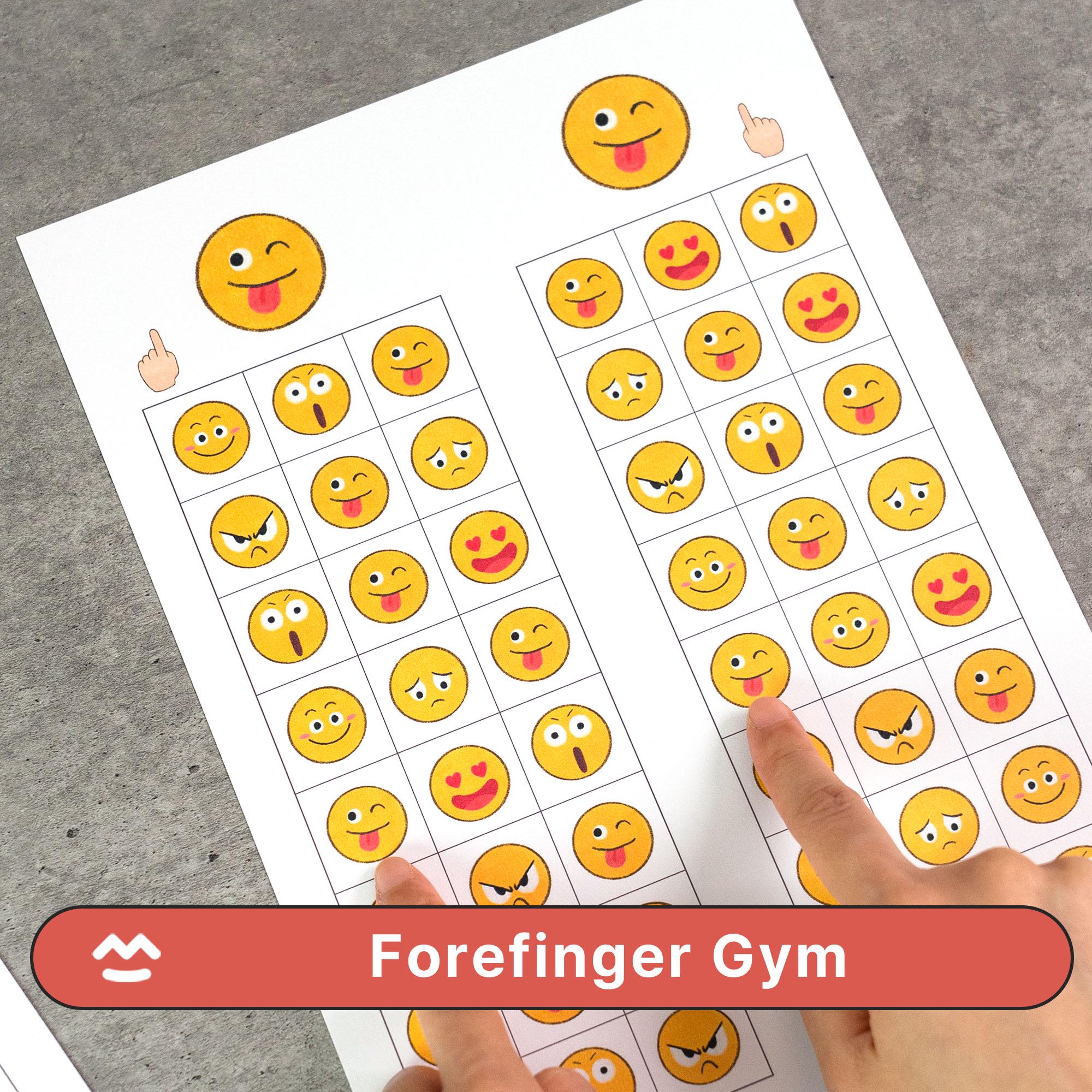 Forefinger Gym Emoji Matching Game – Fine Motor Skills, Finger Activity ...