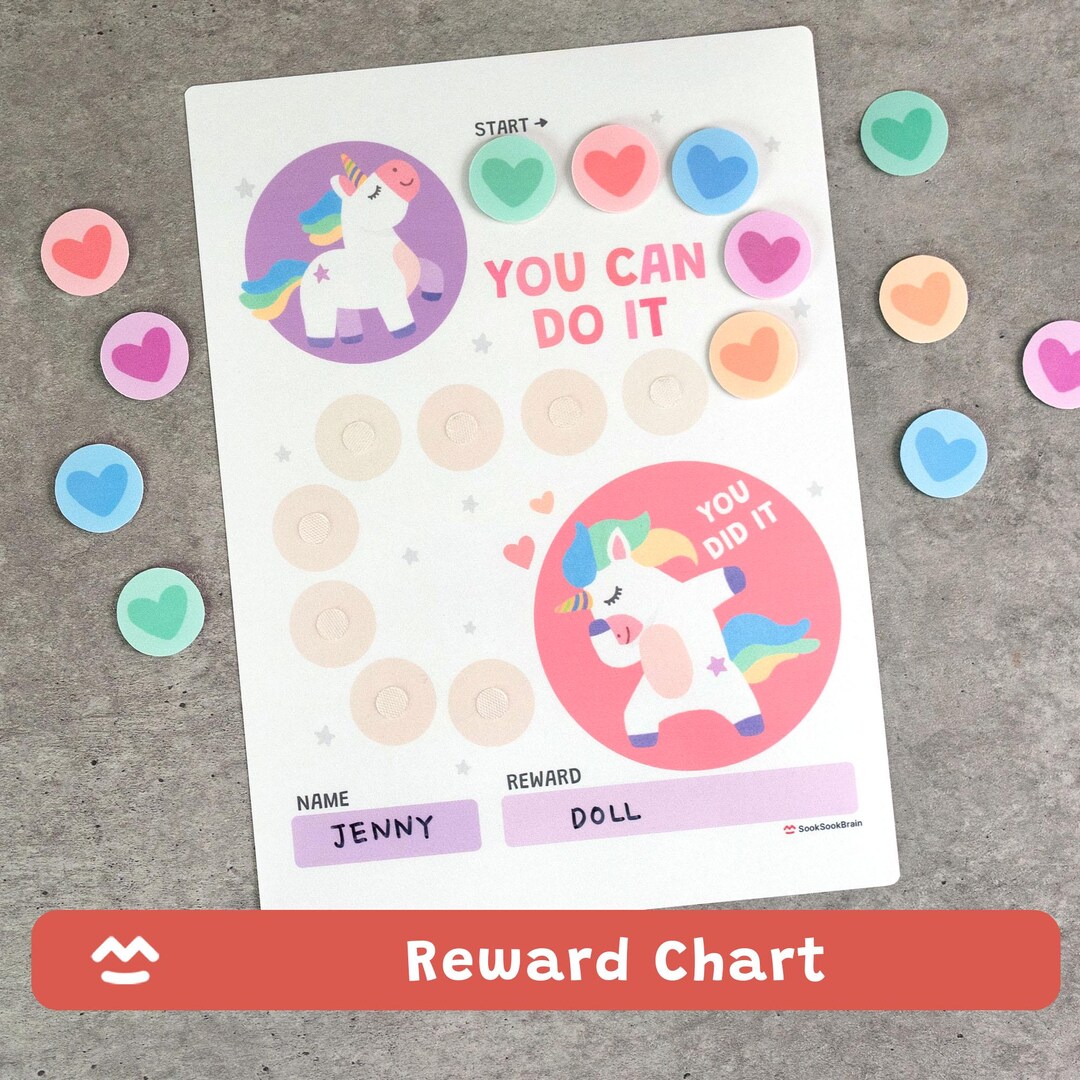 Unicorn Reward Chart - Kids Routine, Printable Behavior Chart ...