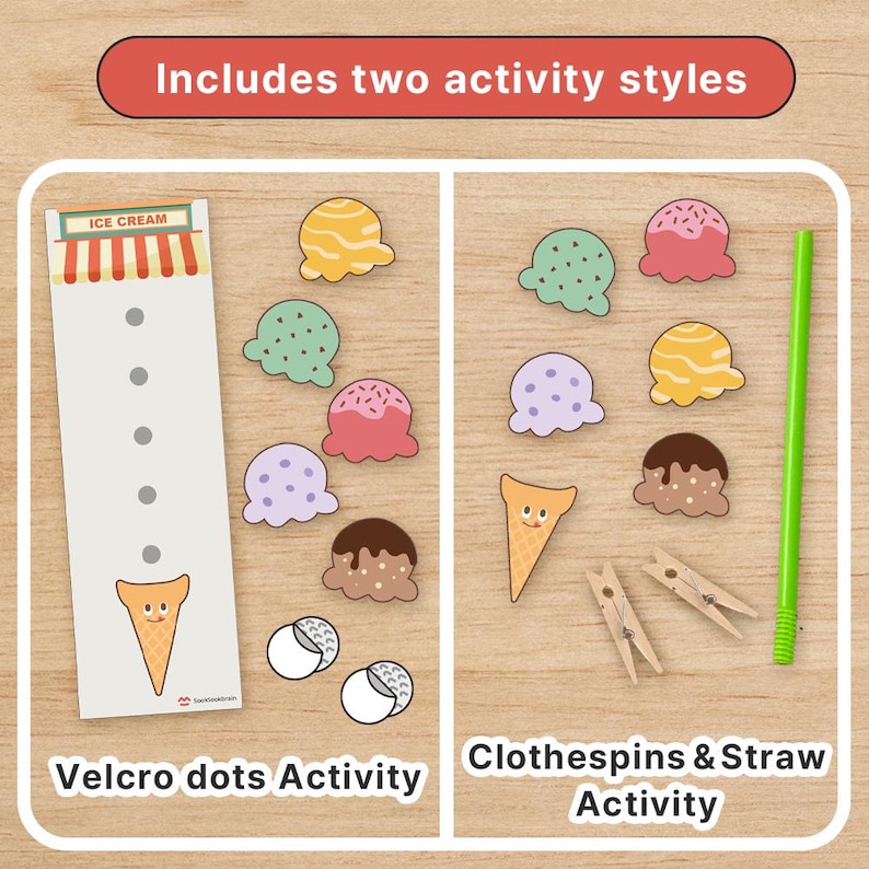 Ice Cream Builder Activity – Printable PDF | Preschool & Pre-k | Fine ...