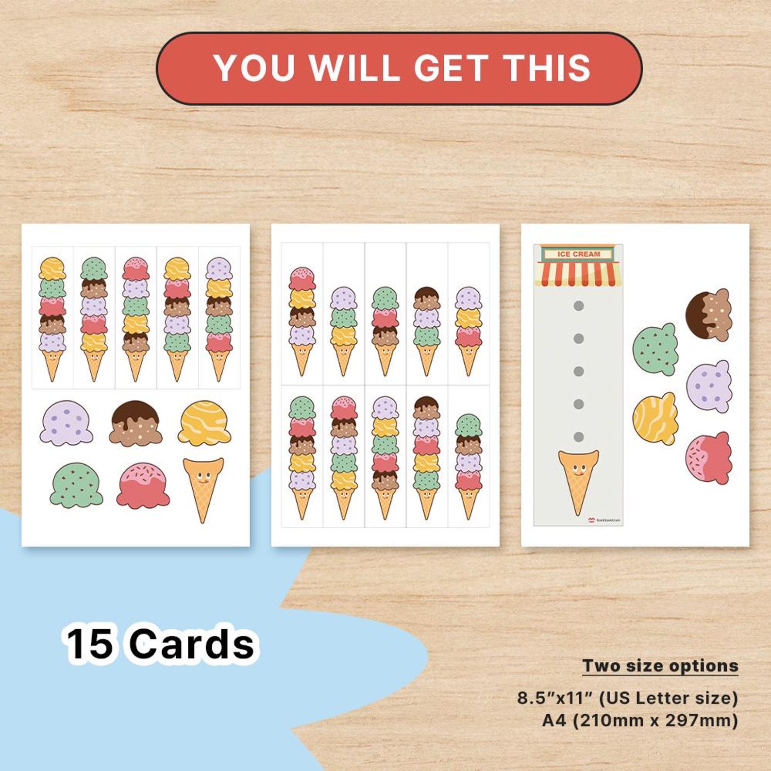 Ice Cream Builder Activity – Printable PDF | Preschool & Pre-k | Fine ...