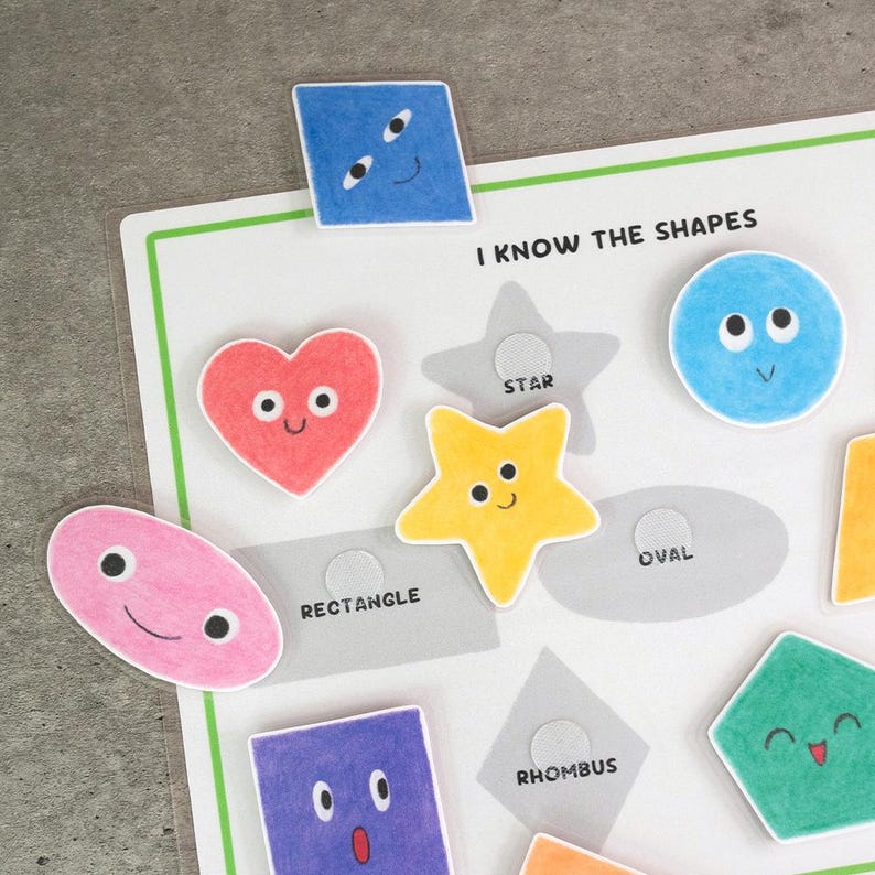 Shapes Matching Activity Printable PDF - Shape Sorting, Matching Game ...