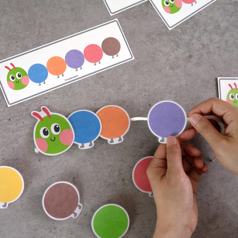 Caterpillar Color Matching Activity, Preschool Color Recognition Game ...