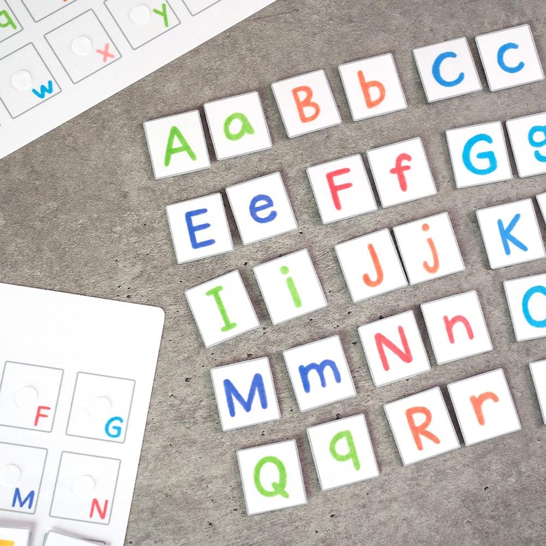 Alphabet Letter Matching Activity – ABC Learning Game, Montessori ...