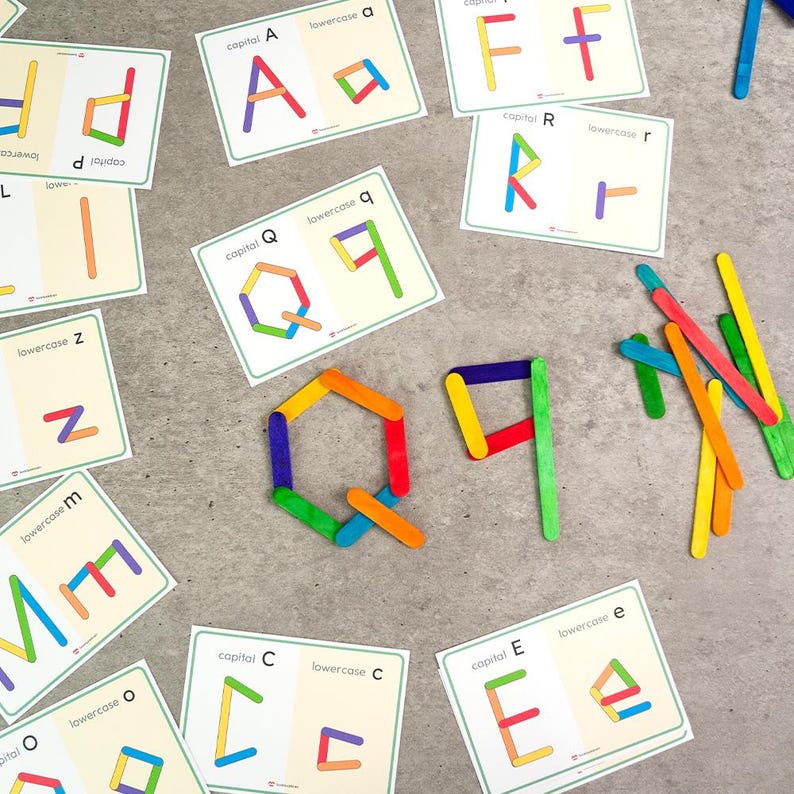 Popsicle Sticks Activity Bundle – Printable STEM Cards (digital ...
