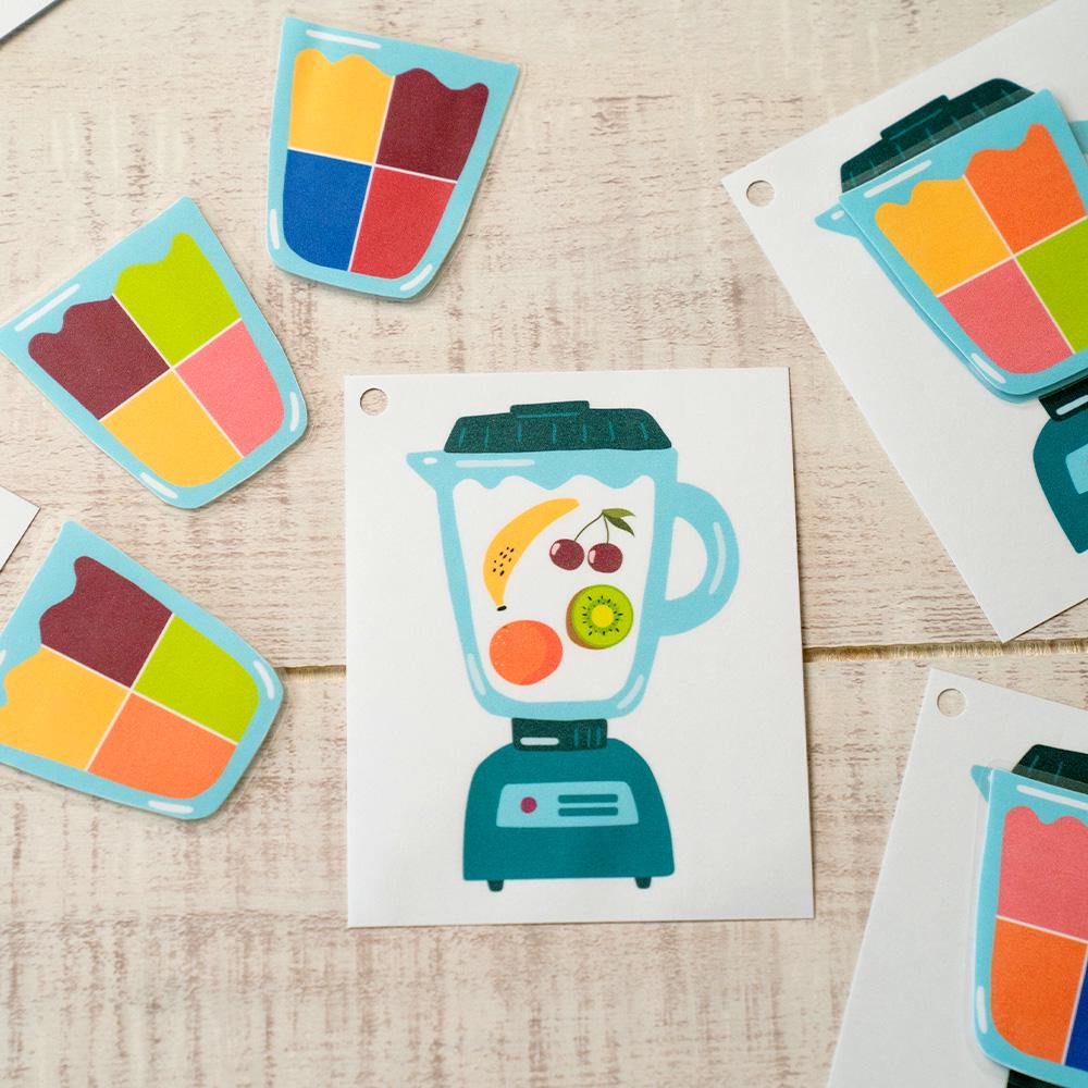 Smoothie Color Match Game – Printable Preschool Activity | Fine Motor ...