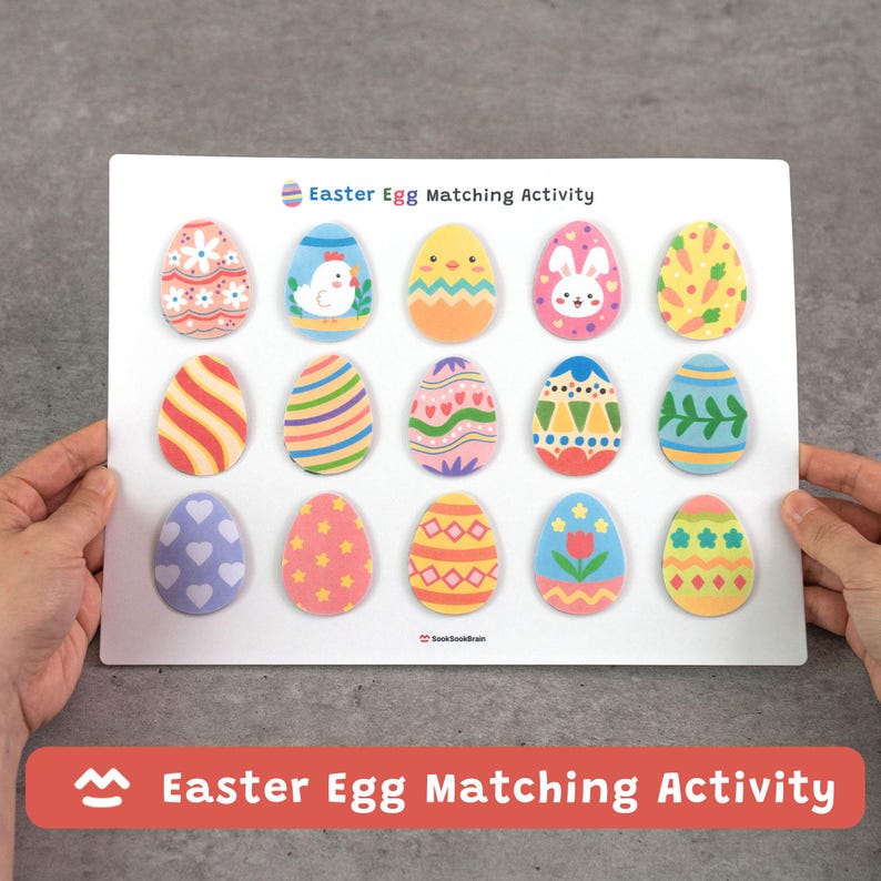 Easter Egg Matching Activity, Fine Motor Skills, Preschool & Pre-k ...