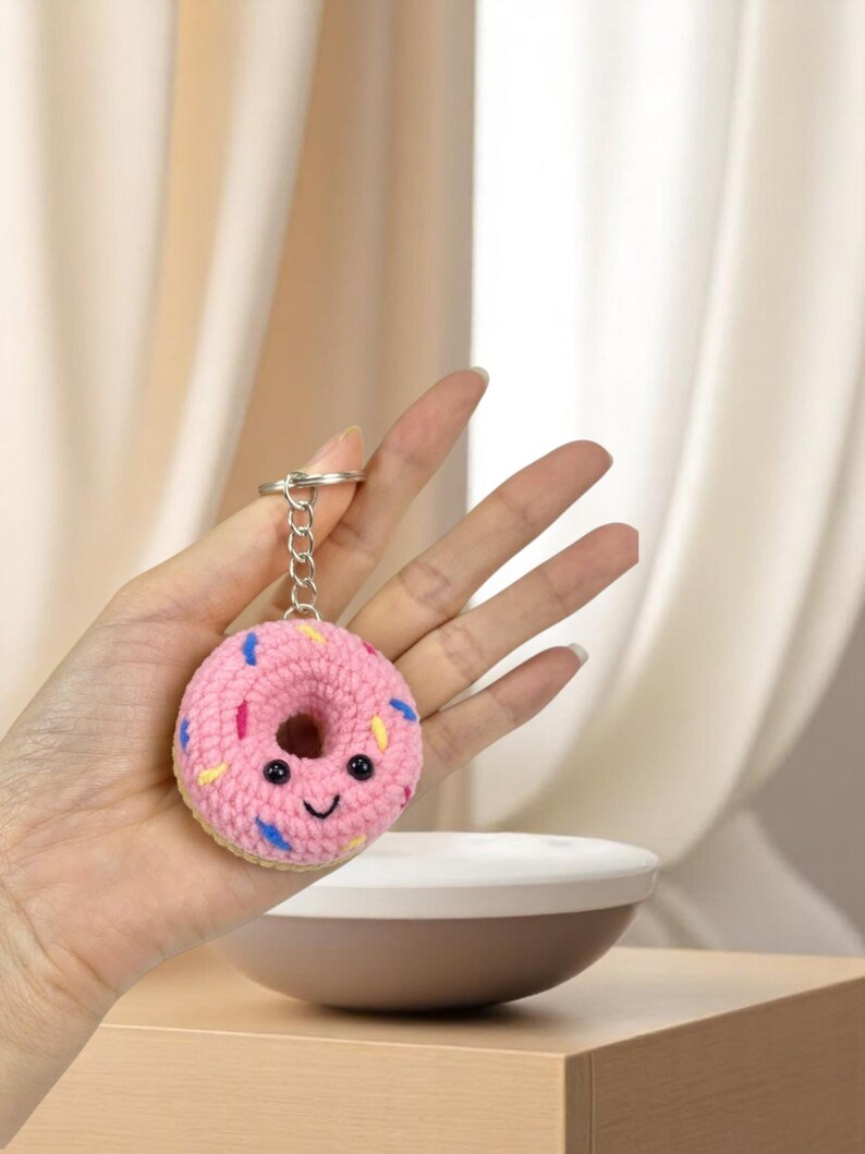 Amigurumi Dessert Keychain Crochet Pattern: Cake, Cupcake, Donut, Ice ...
