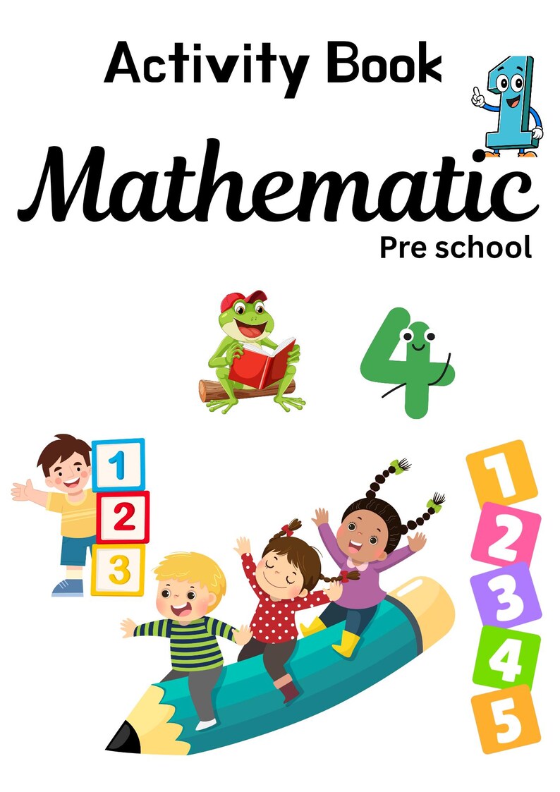 Pre School Mathematic Book for Your Kids - Etsy