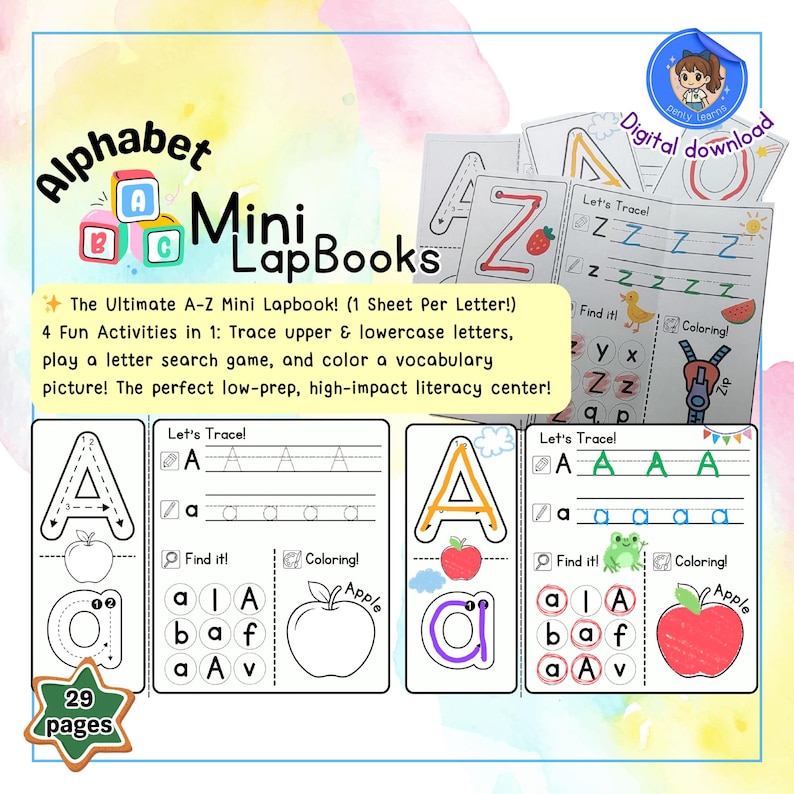 Alphabet Mini Lapbooks: the Ultimate A-Z Learning Tool - Etsy