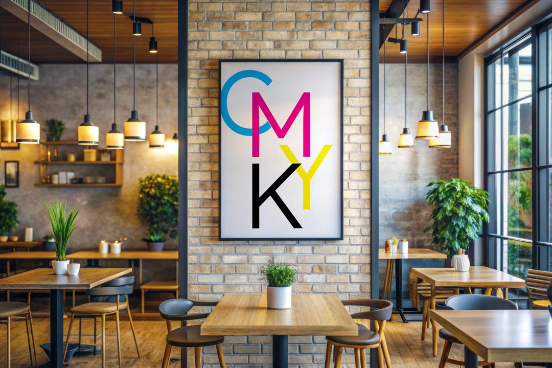 CMYK Letters Poster | Print Design Decor for Graphic Designers (one ...