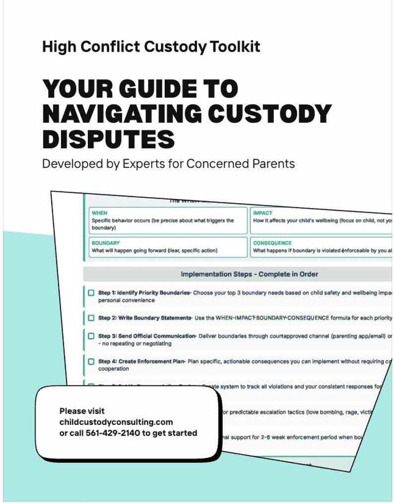 High-conflict Custody Documentation Guide | Co-parenting Scripts ...