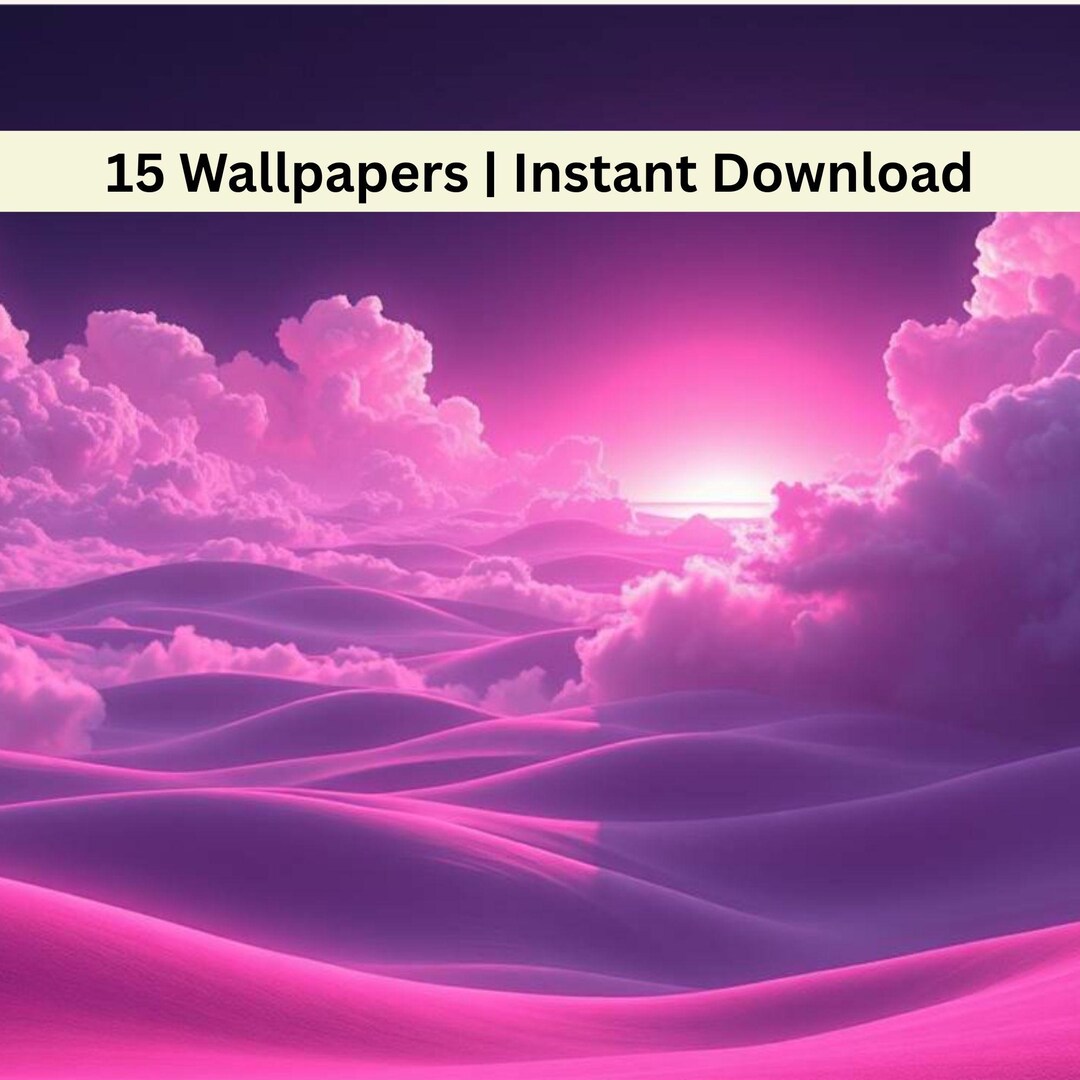 Pastel Dreamscape Desktop Wallpaper Pack | 15 Soft Fantasy Backgrounds | Instant Download - Etsy