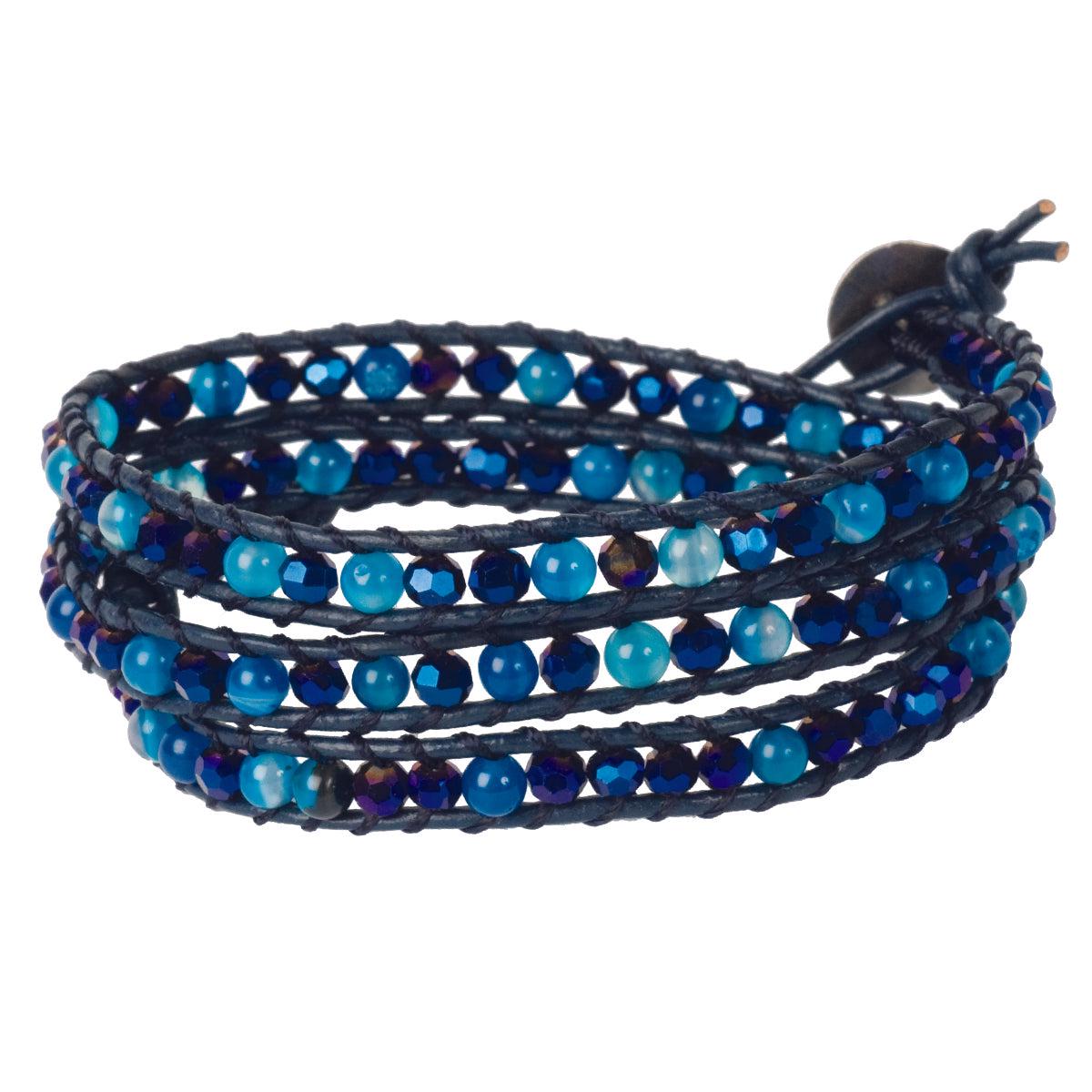 Beaded Wrap Bracelet Kit - Deep Sea - Etsy