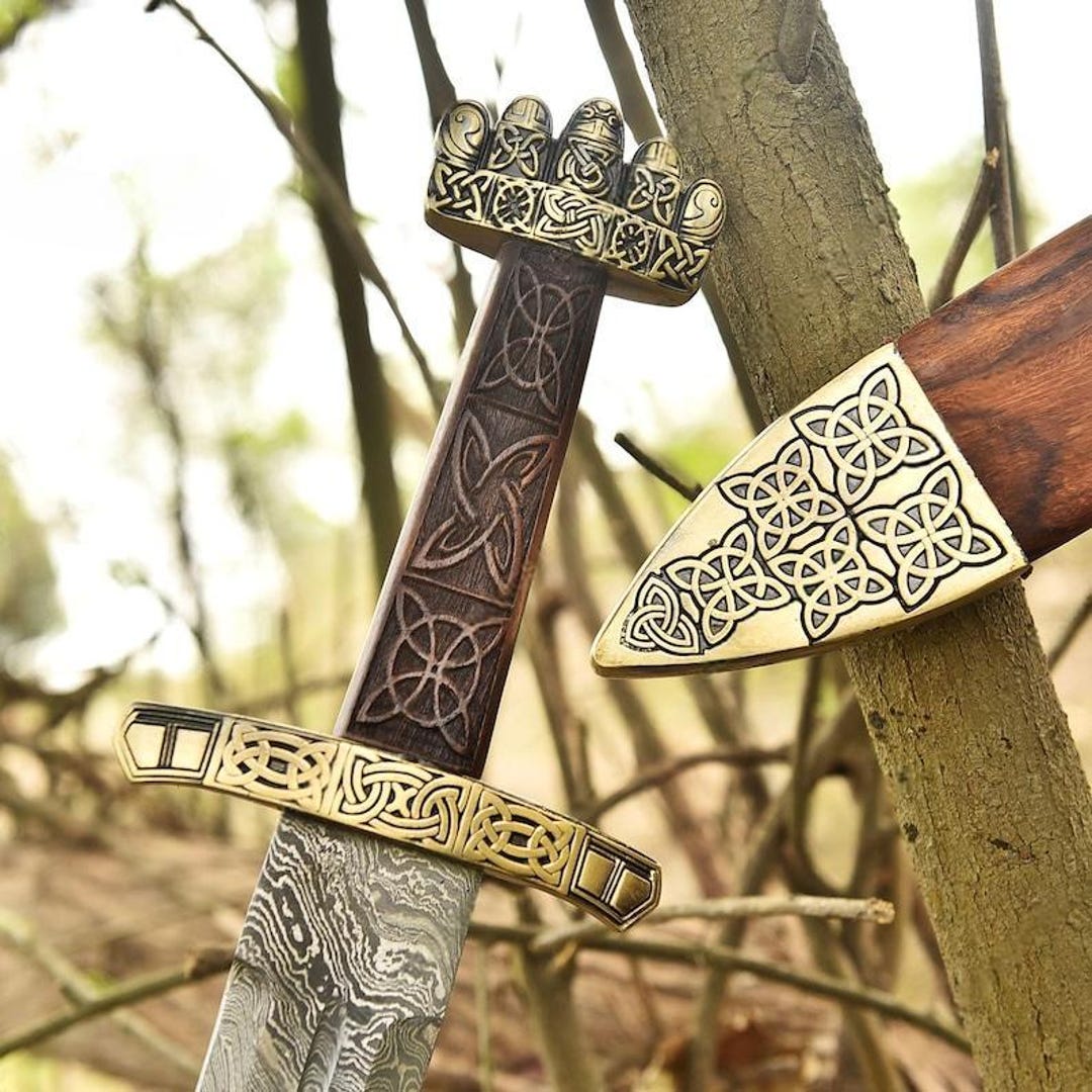 Épée viking, épée forgée à la main, véritable épée, pour costumes ...