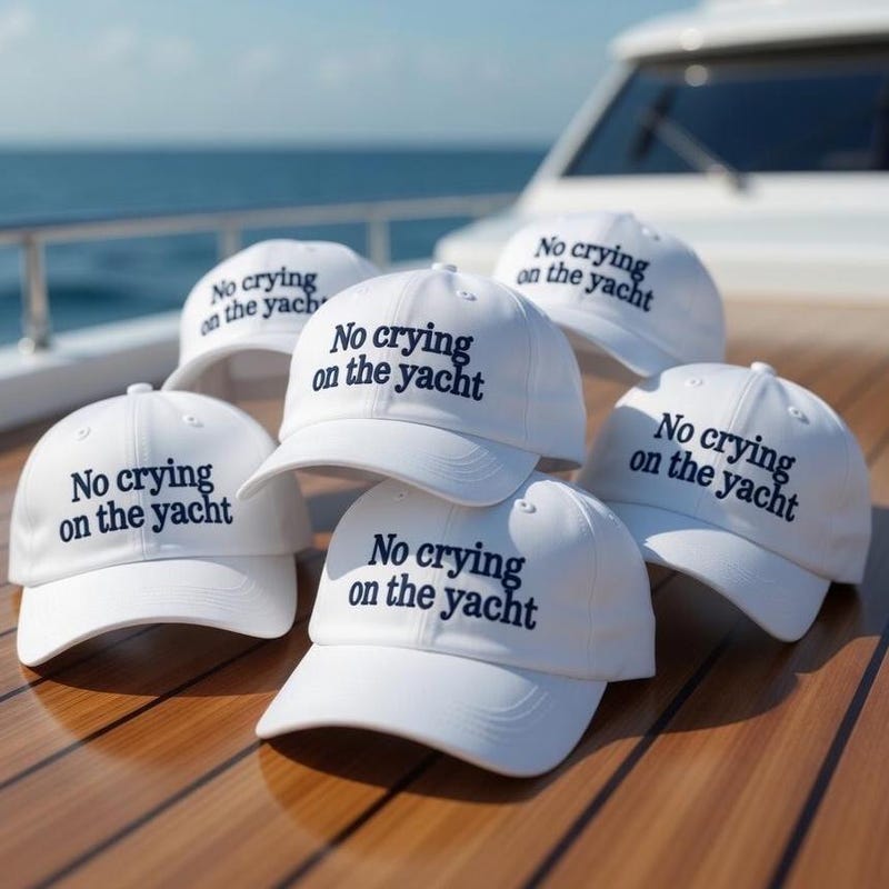 No Crying on Yacht - Etsy