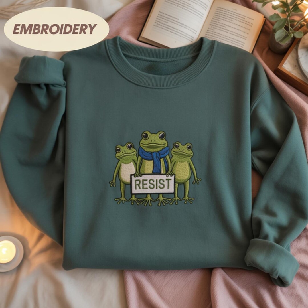 Portland Freedom Frog I'm Frogtifa Embroidered Shirt, Anti-ice ...